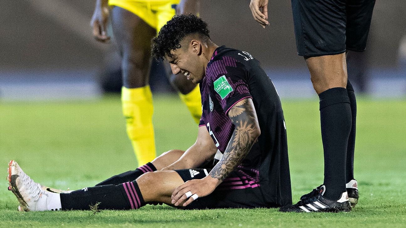 Jorge Sánchez, con lesión de rodilla y Andrés Guardado, sin molestias ...