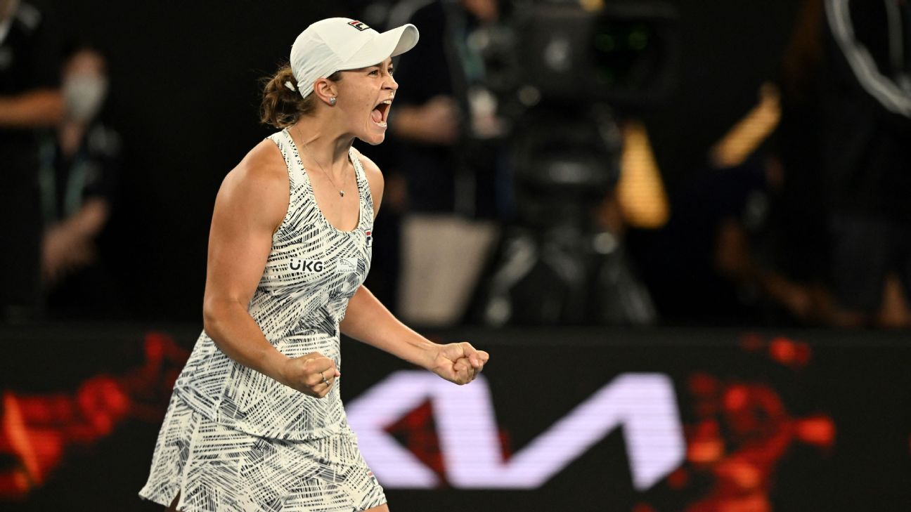 Australian Open 2022 - Usually stoic, Ash Barty's outpouring of emotion ...