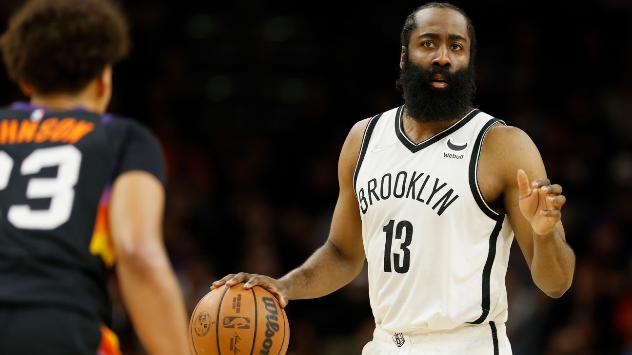 Brooklyn Nets' James Harden, still dealing with some hand pain, returns ...