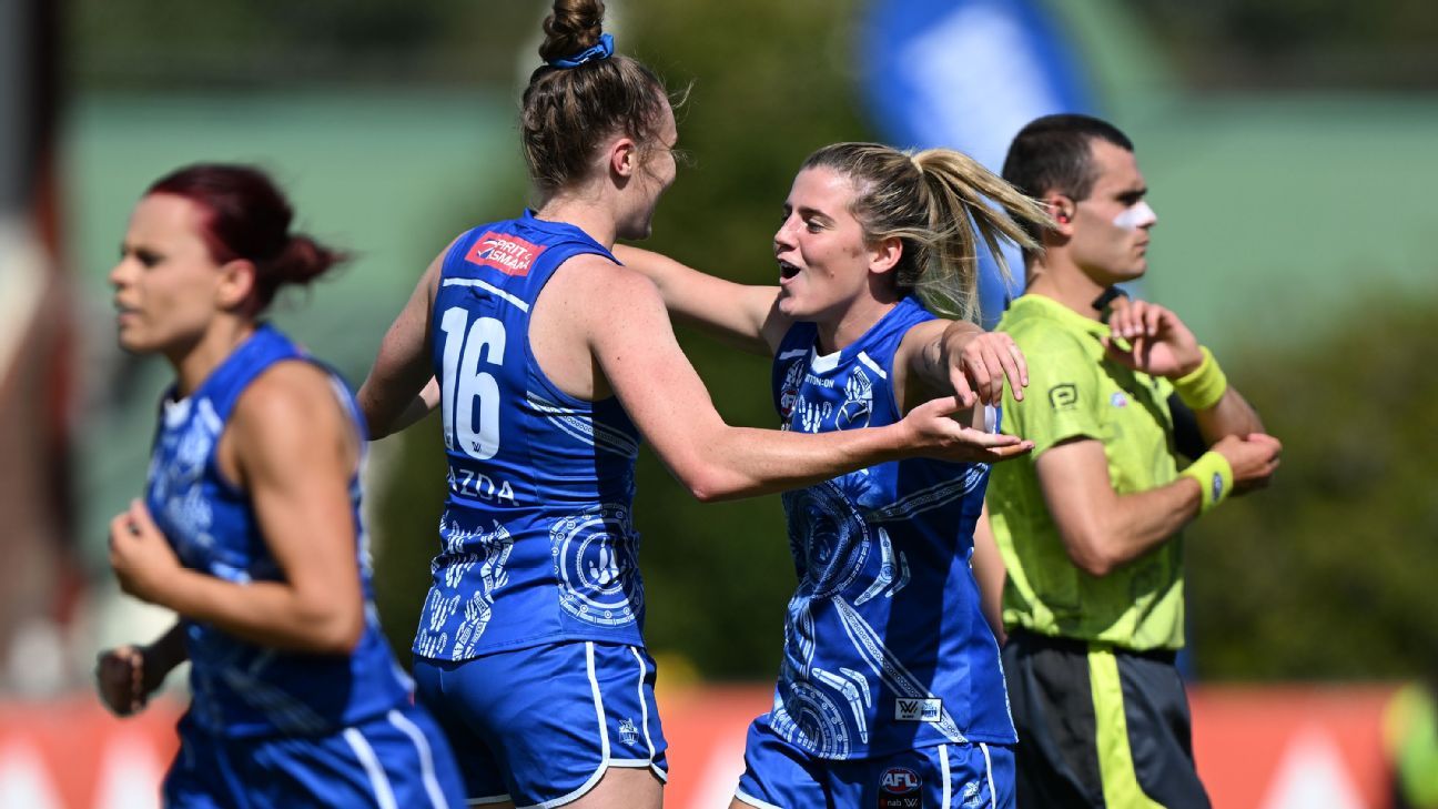 AFLW Jasmine Garner stars as Kangaroos down Magpies - ESPN