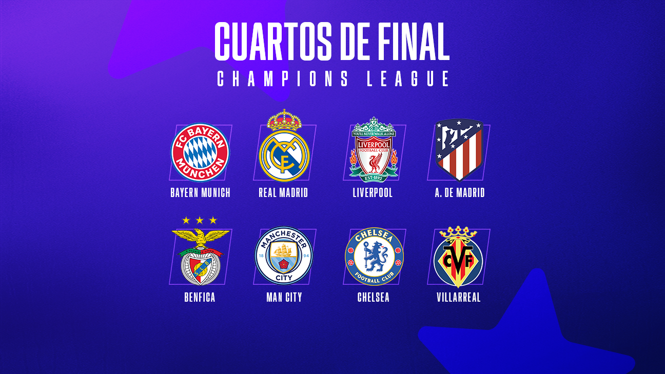 Champions League: Listos todos los clasificados a los cuartos de final - ESPN