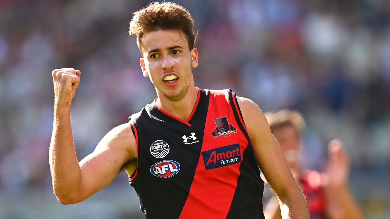 AFL Essendon Bombers young gun Nic Martin enters protocols - ESPN
