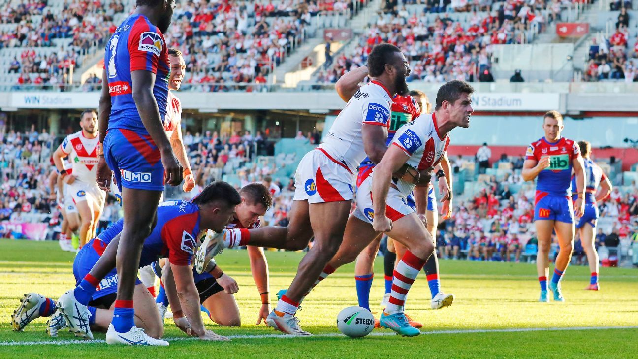 NRL Newcastle Knights miffed as St George Illawarra Dragons snap losing ...