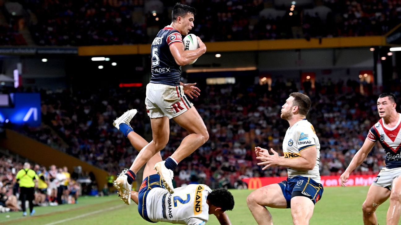 NRL Sydney Roosters' NRL teen Joseph Suaalii is a freak says Joey Manu ...