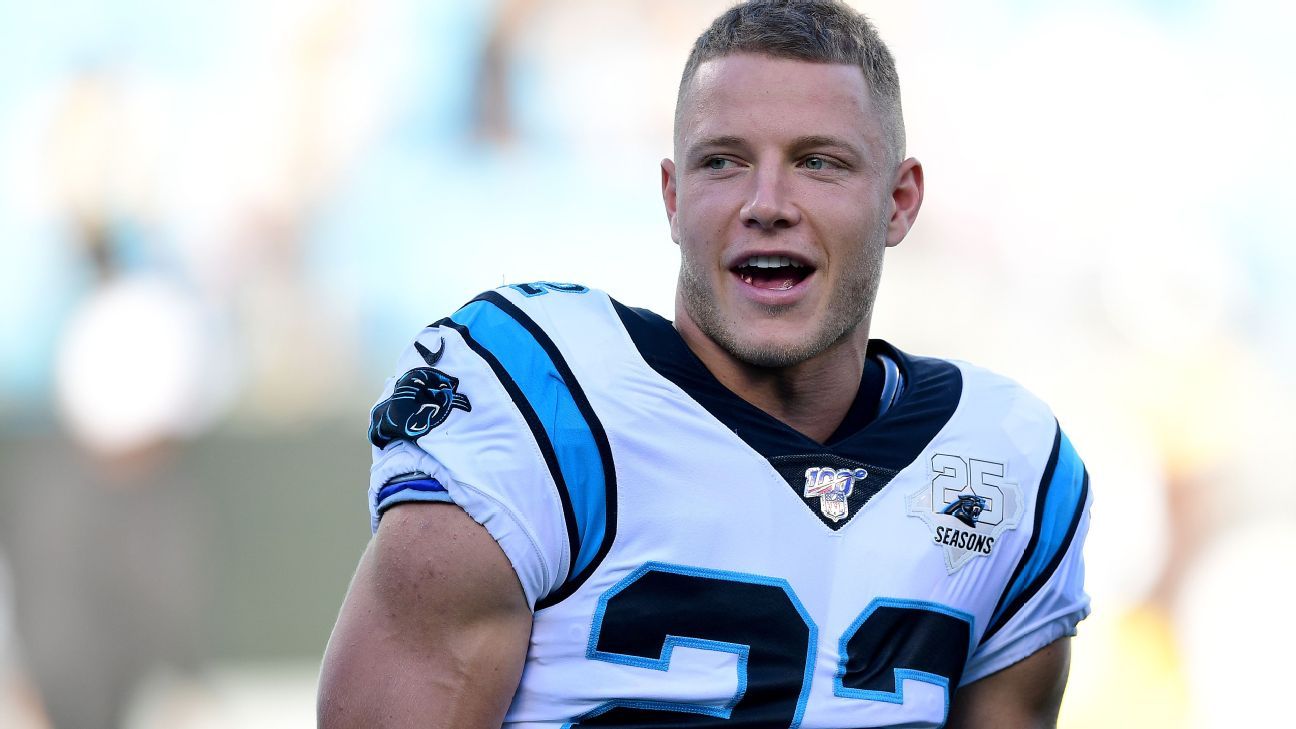 Christian McCaffrey's 'bougie' training camp room had Matt Corral and ...