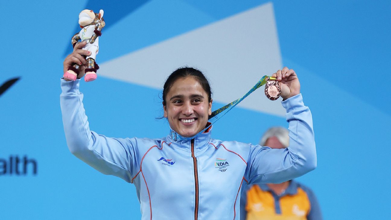 CWG 2022: Harjinder Kaur wins bronze in women's 71 kg weightlifting - ESPN