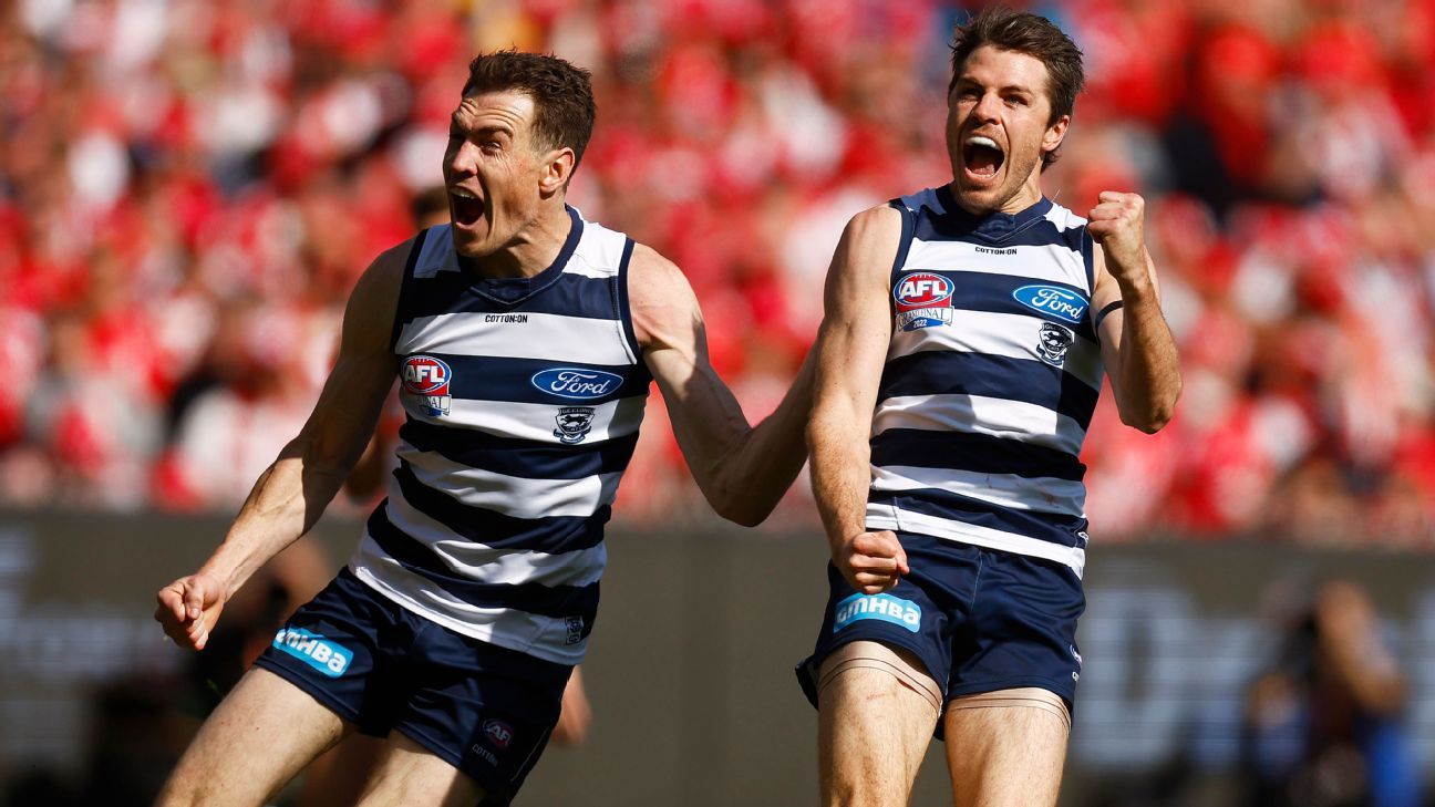 AFL Grand Final Geelong's Isaac Smith wins Norm Smith Medal - ESPN