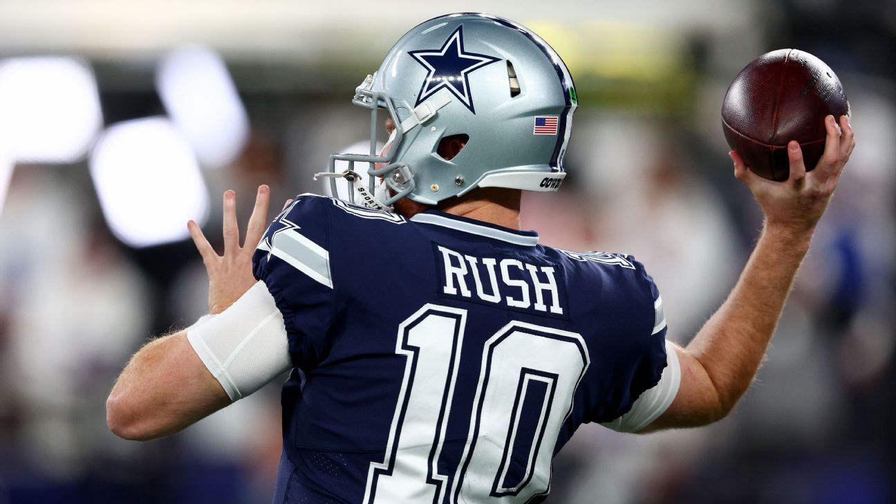 Cooper Rush gana su tercer partido de titular al dar vuelta a los ...