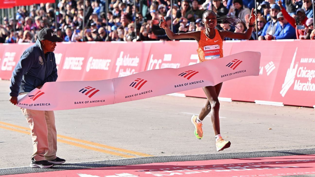 Ruth Chepngetich approaches marathon record; Emily Sisson sets U.S ...