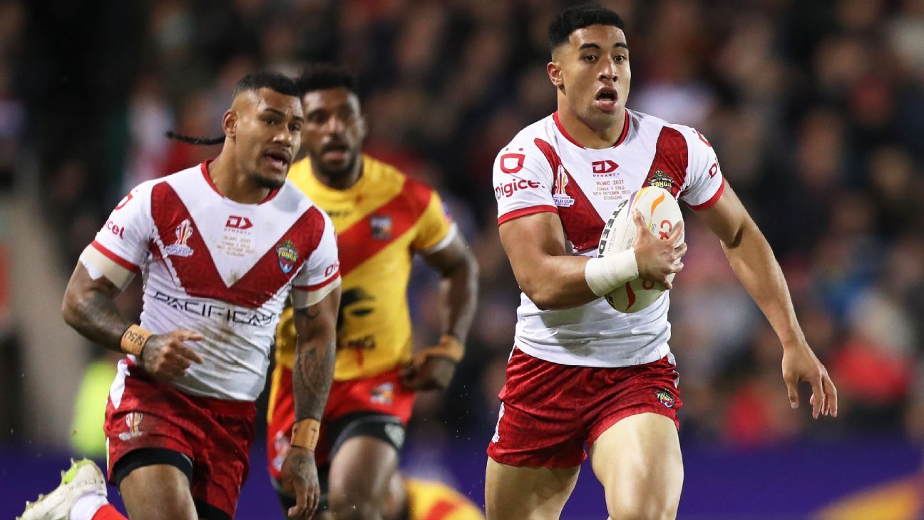 Rugby League World Cup Tonga prevail for narrow win over Papua New ...