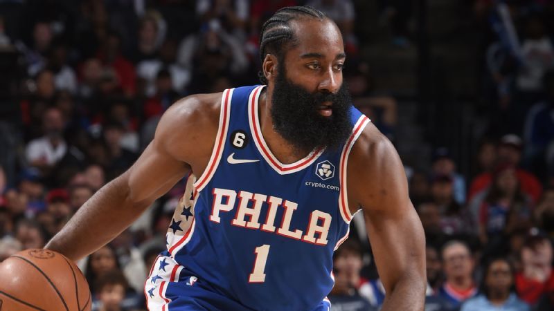 Fuentes: James Harden (pie) de los 76ers estaría fuera un mes - ESPN