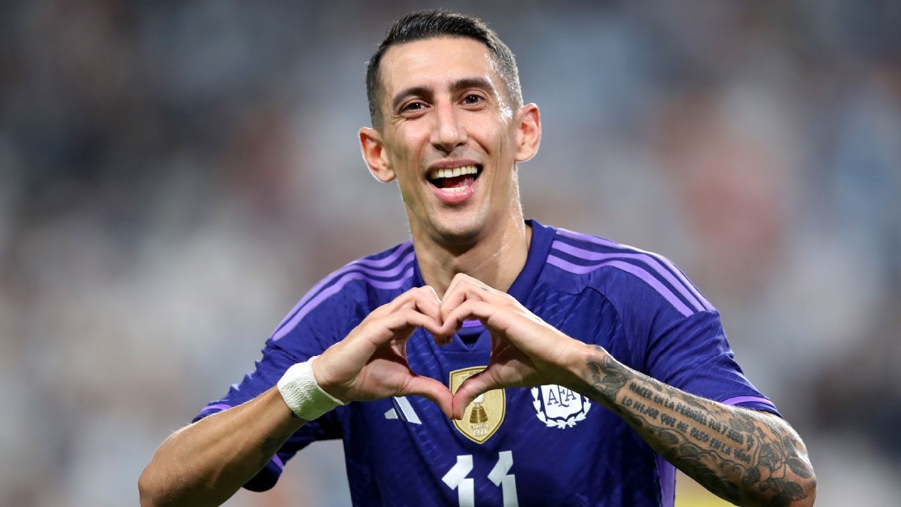 Ángel Di María llega afilado al Mundial de Qatar 2022: primer doblete ...