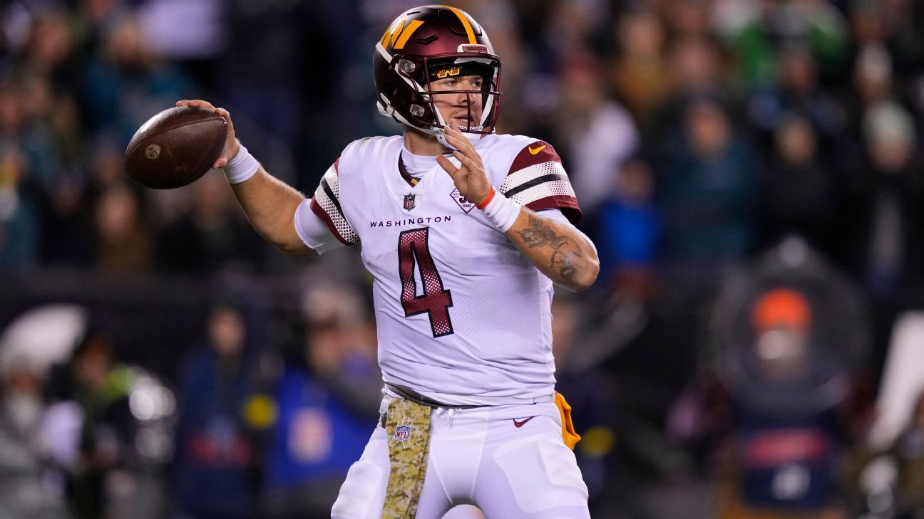 Taylor Heinicke se mantendrá como quarterback titular de Commanders - ESPN