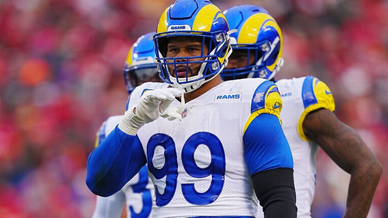 Consideran que Aaron Donald tiene un esguince de tobillo - ESPN