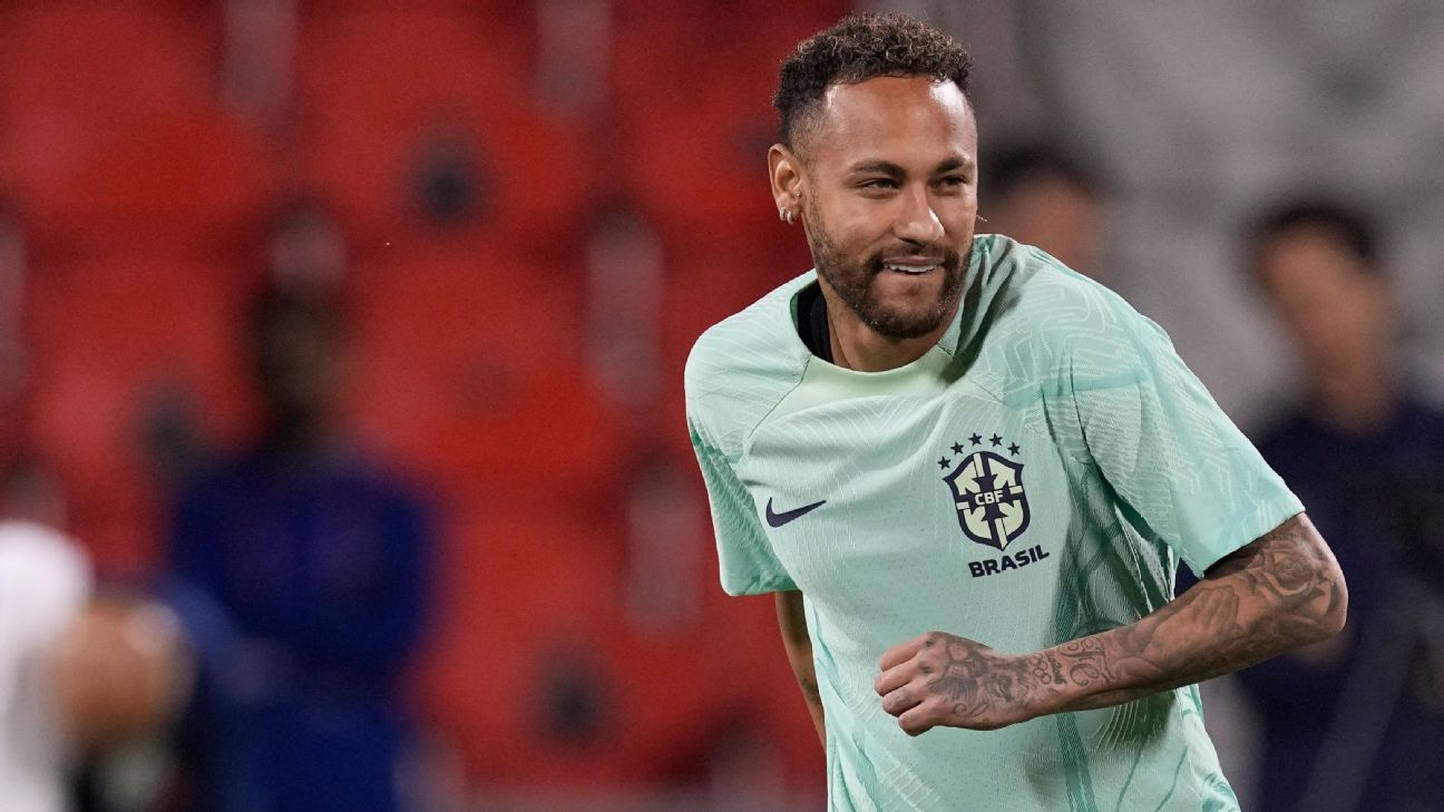 Una buena en Brasil: Neymar pudo entrenarse con el resto del grupo - ESPN