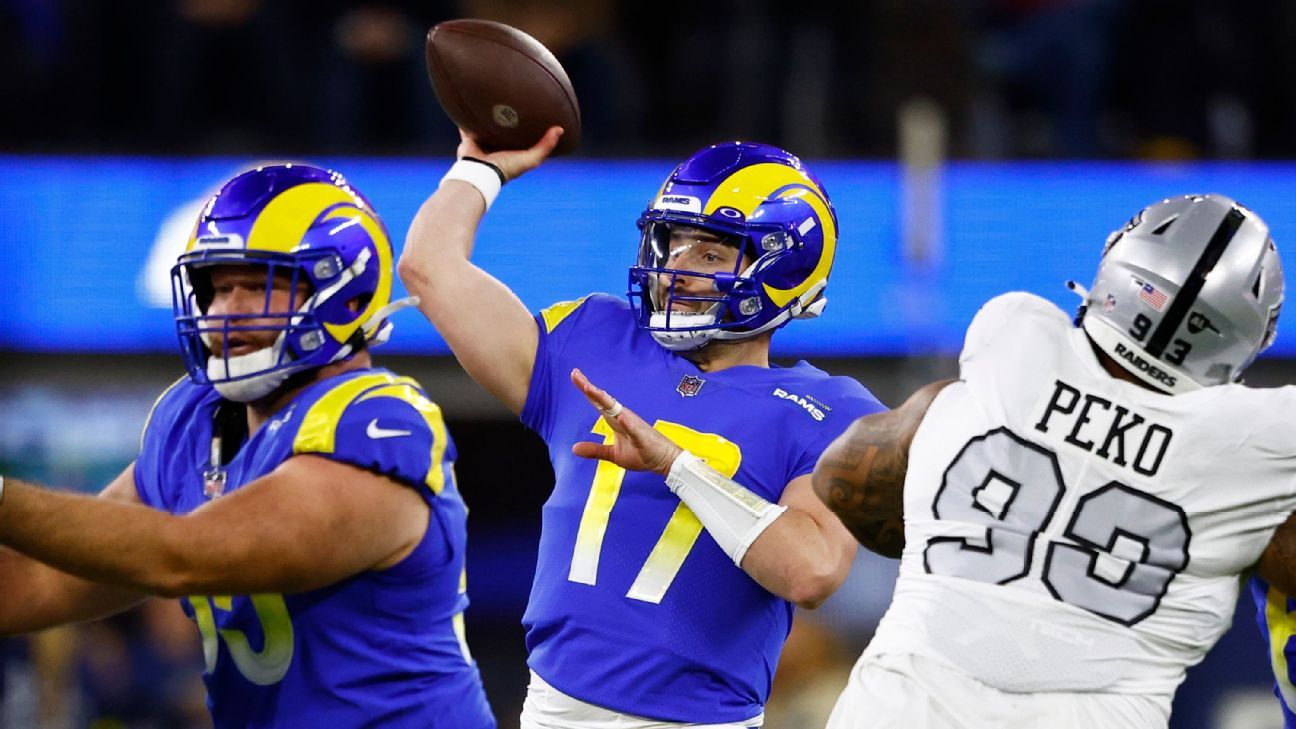 Debutó Baker Mayfield con Los Angeles Rams - ESPN