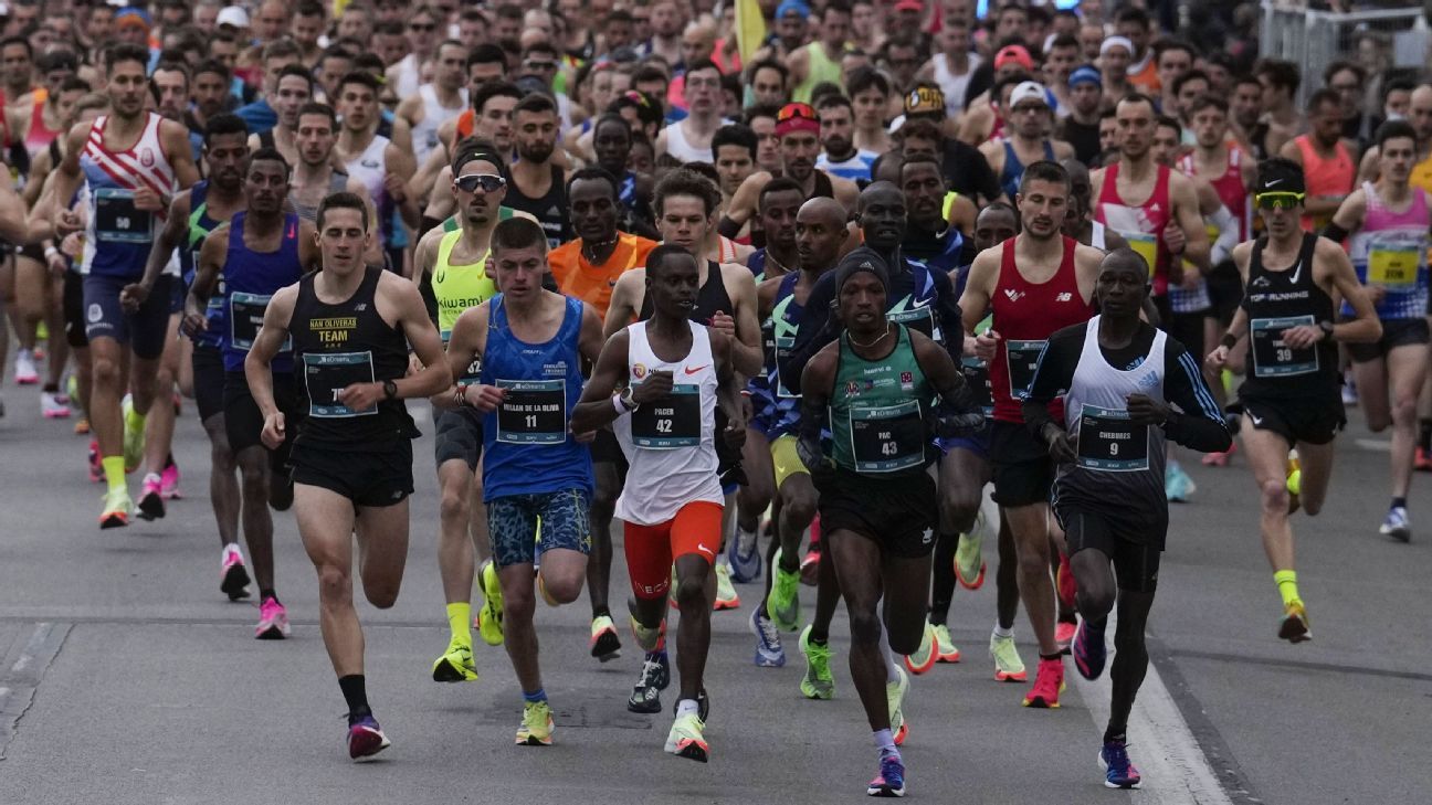 Los kenianos Kipkoech y Chebet le ganaron a la lluvia en Málaga - ESPN
