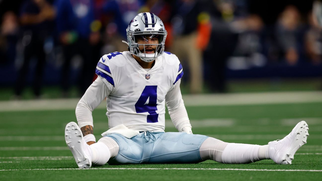 Con nueve intercepciones en el año, Dak Prescott promete "limpiar" su ...