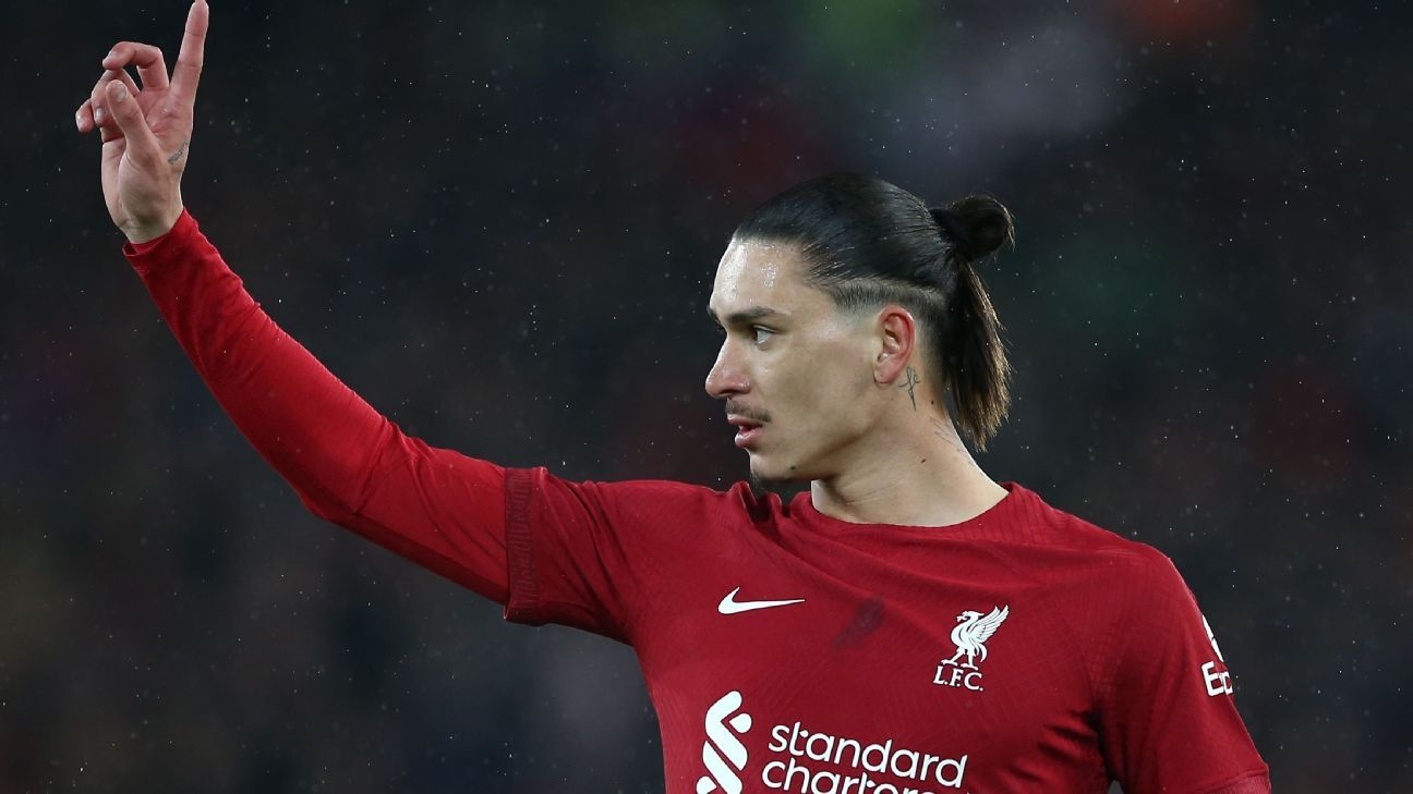 Darwin Núñez estuvo activo en Liverpool: jugó un buen partido y le ...