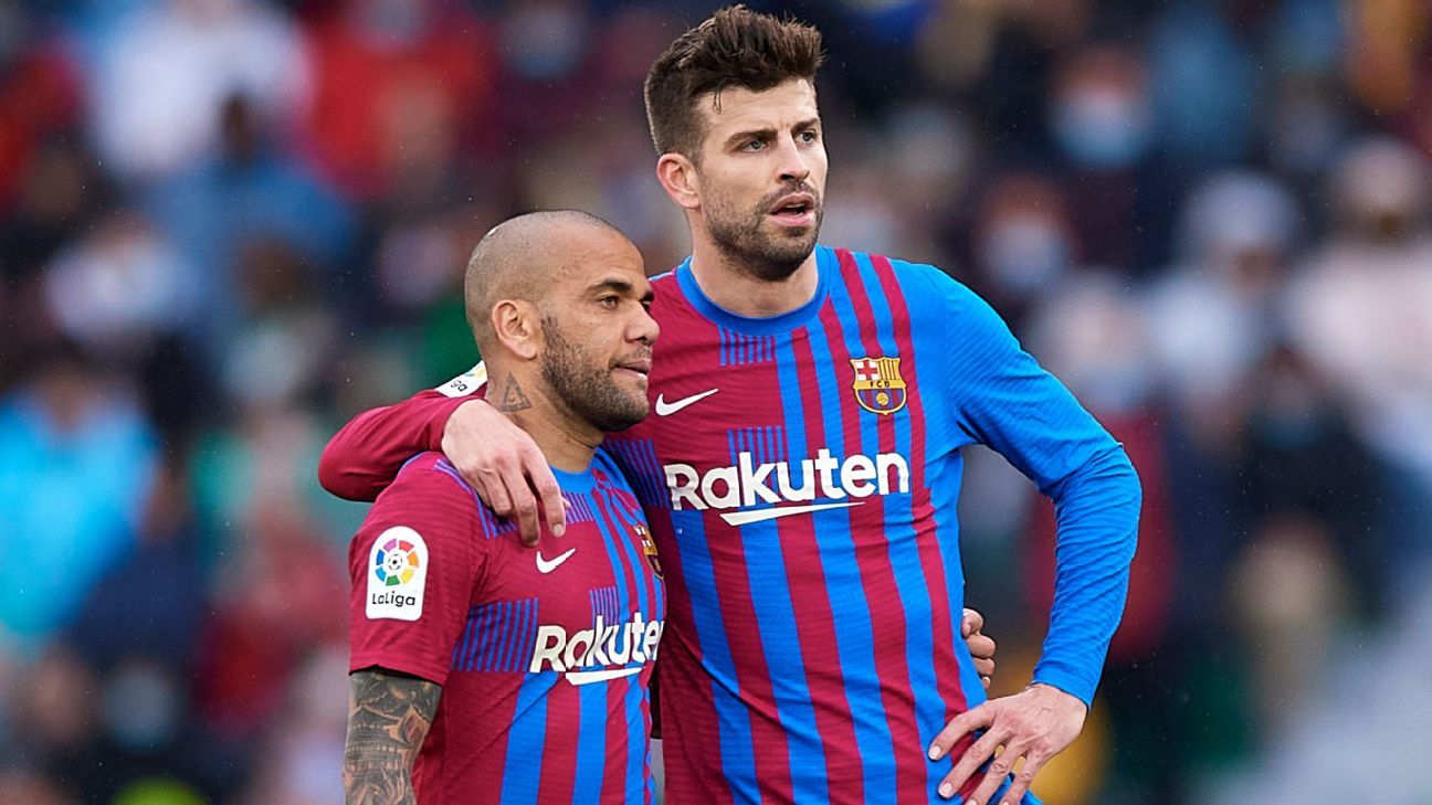 Piqué será "muy duro" con Dani Alves si se demuestra que es culpable - ESPN
