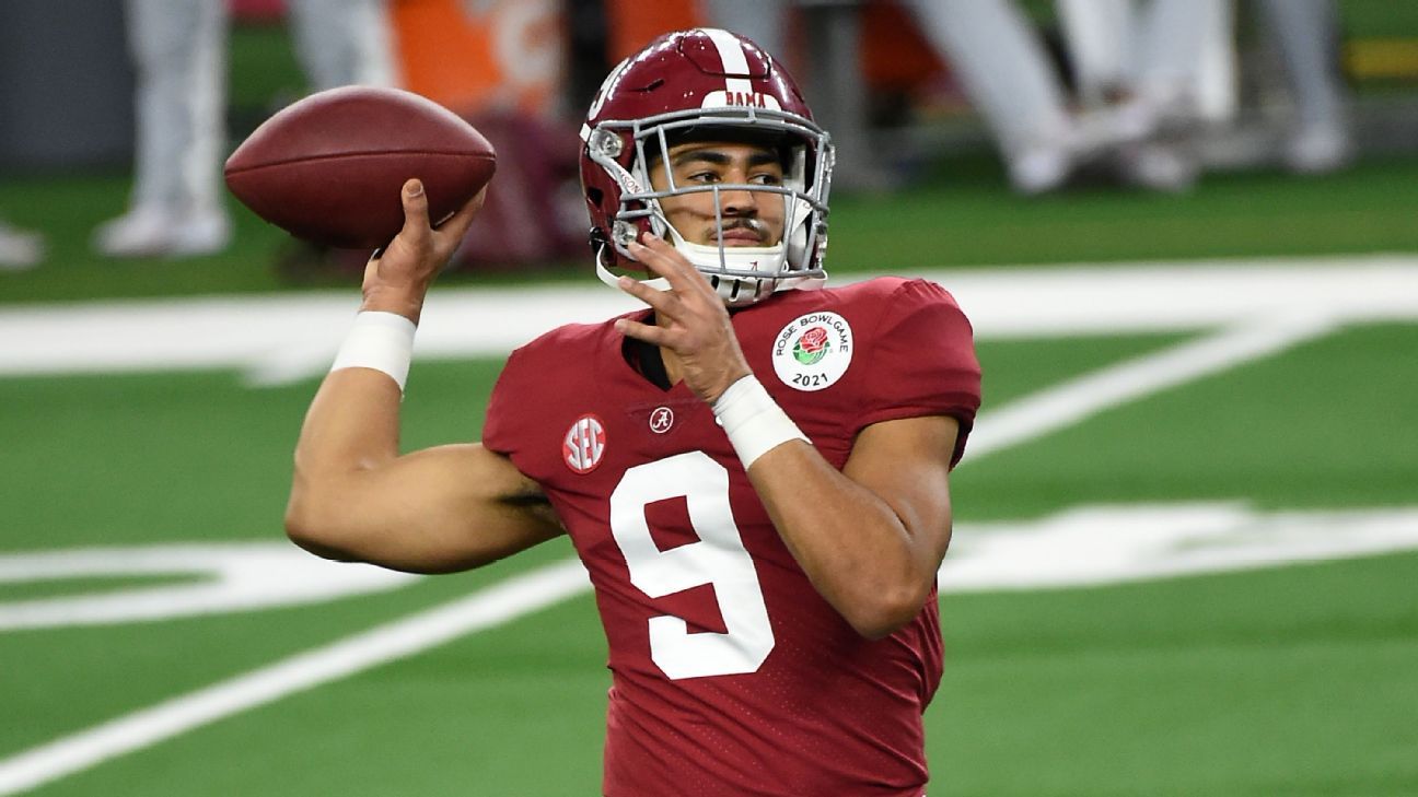 Bryce Young eerste pick in NFL Draft - ESPN