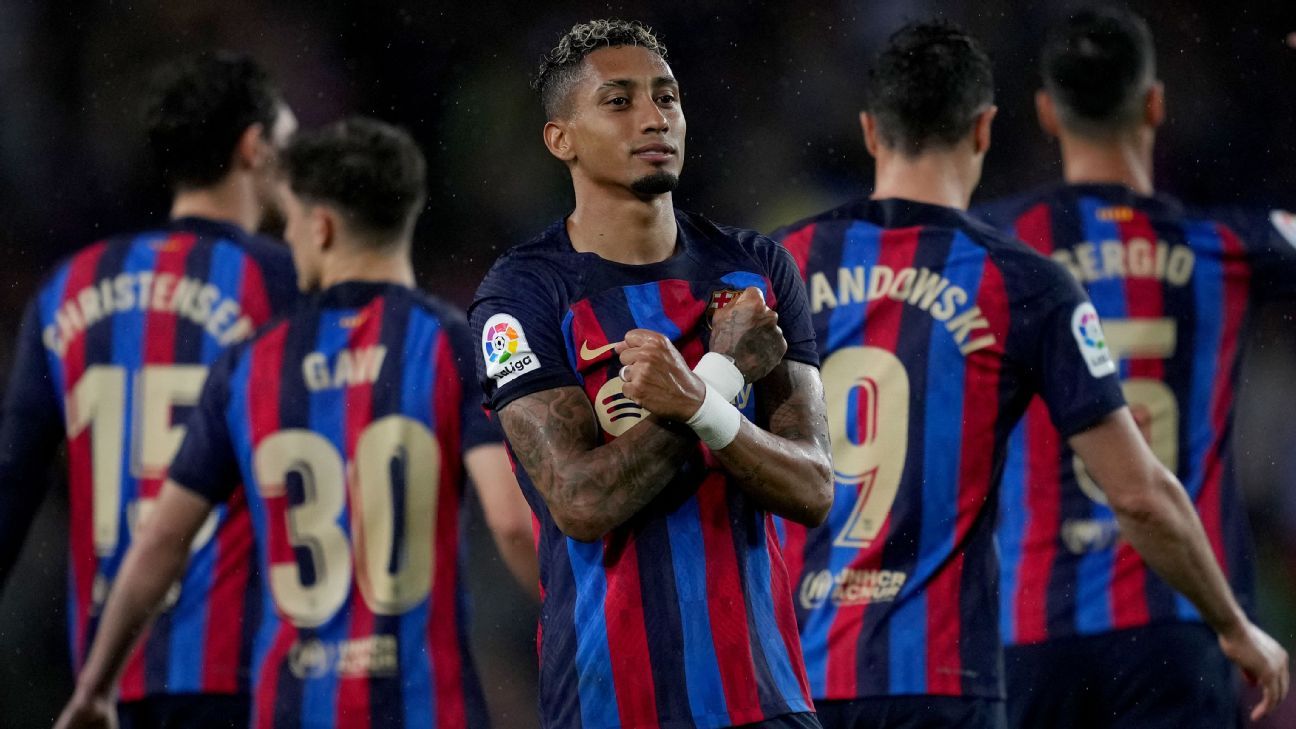 Como Raphinha se tornou peça-chave do Barcelona de Xavi - ESPN