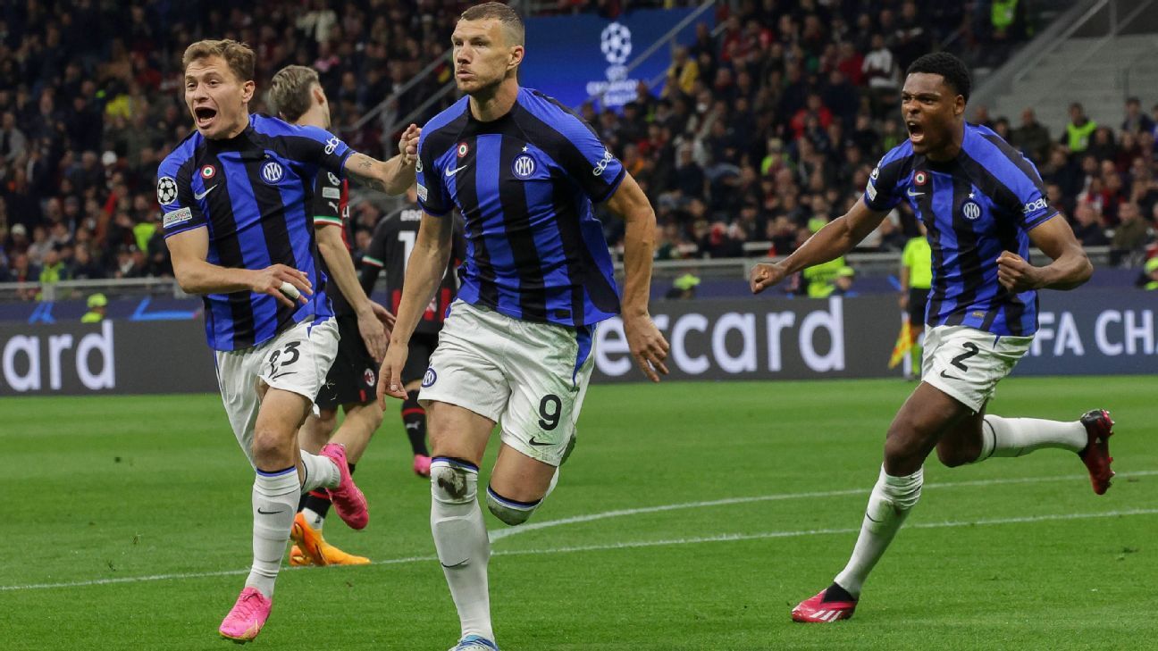 Inter de Milão amassa Milan e fica próxima da final da Champions - ESPN
