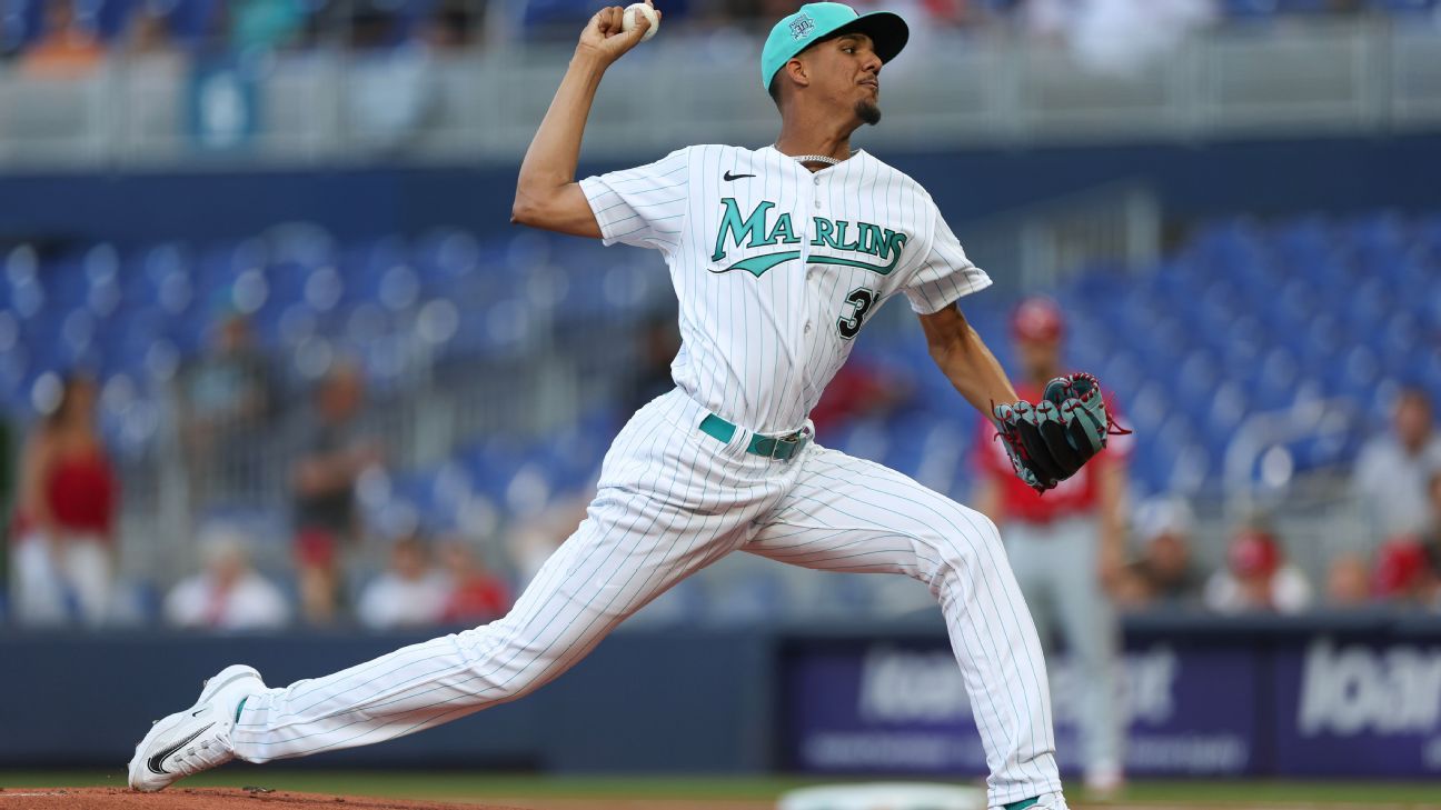 Pitcher dominicano Eury Pérez brilló con Miami Marlins ante Cincinnati ...