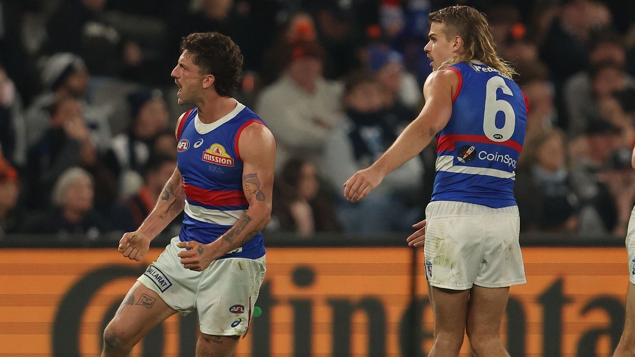 AFL Round 9 Western Bulldogs survive late surge from desperate Carlton ...