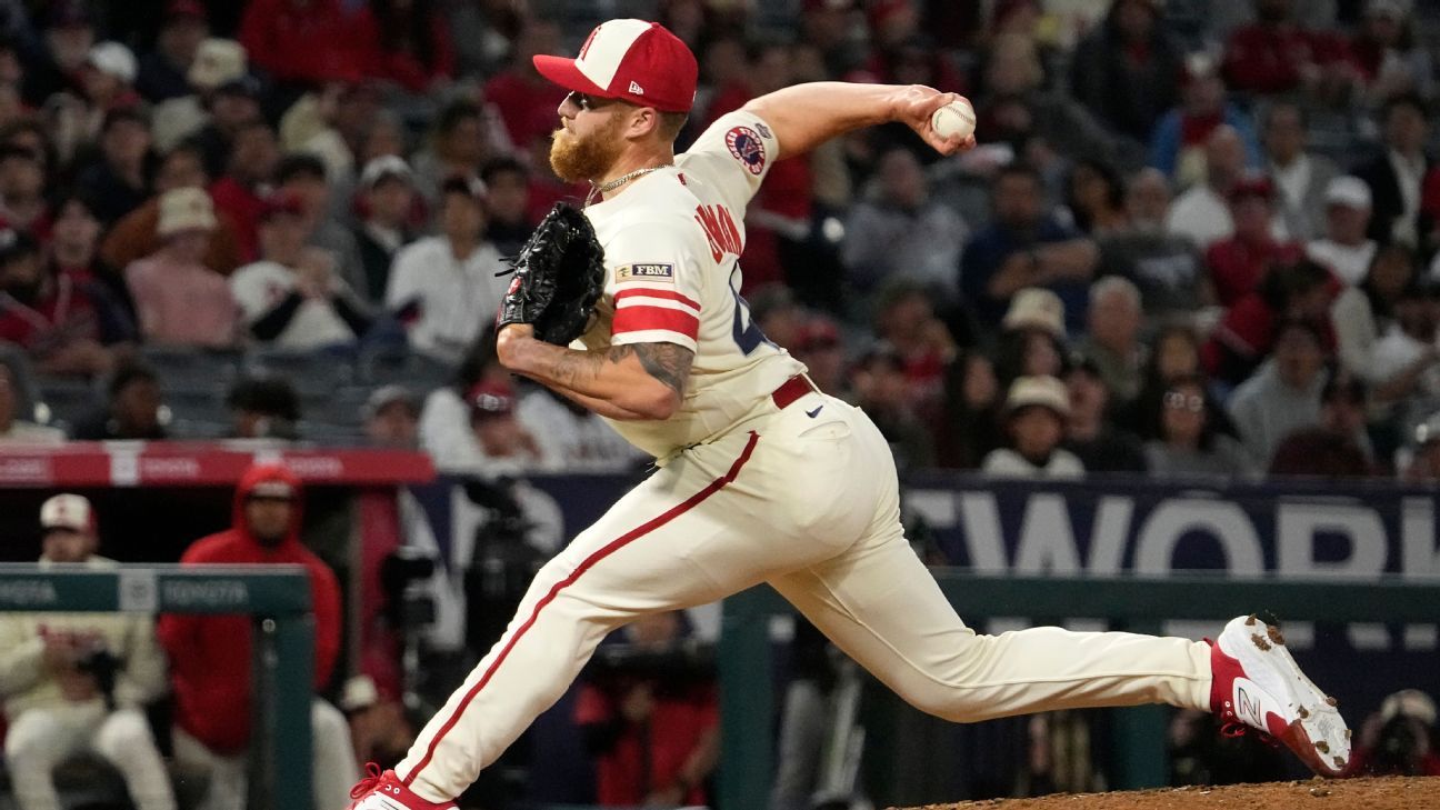 Angels' Sam Bachman, No. 9 pick in 2021, makes MLB debut in loss - ESPN