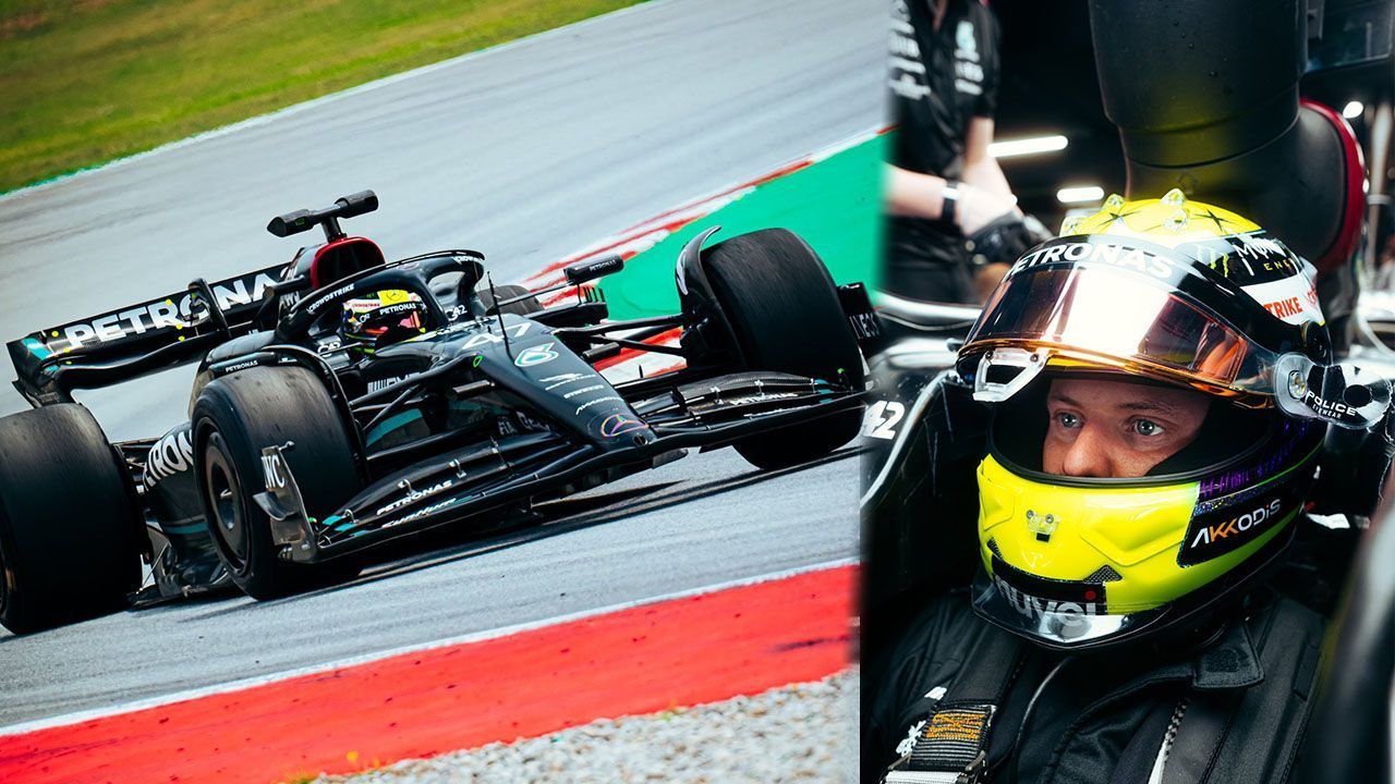 Fórmula 1: Mick Schumacher ya probó el W14 de Mercedes - ESPN