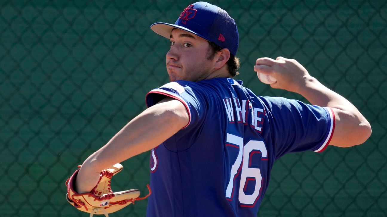 Texas Rangers sube a su mejor prospecto Owen White y pierde a Jon Gray ...
