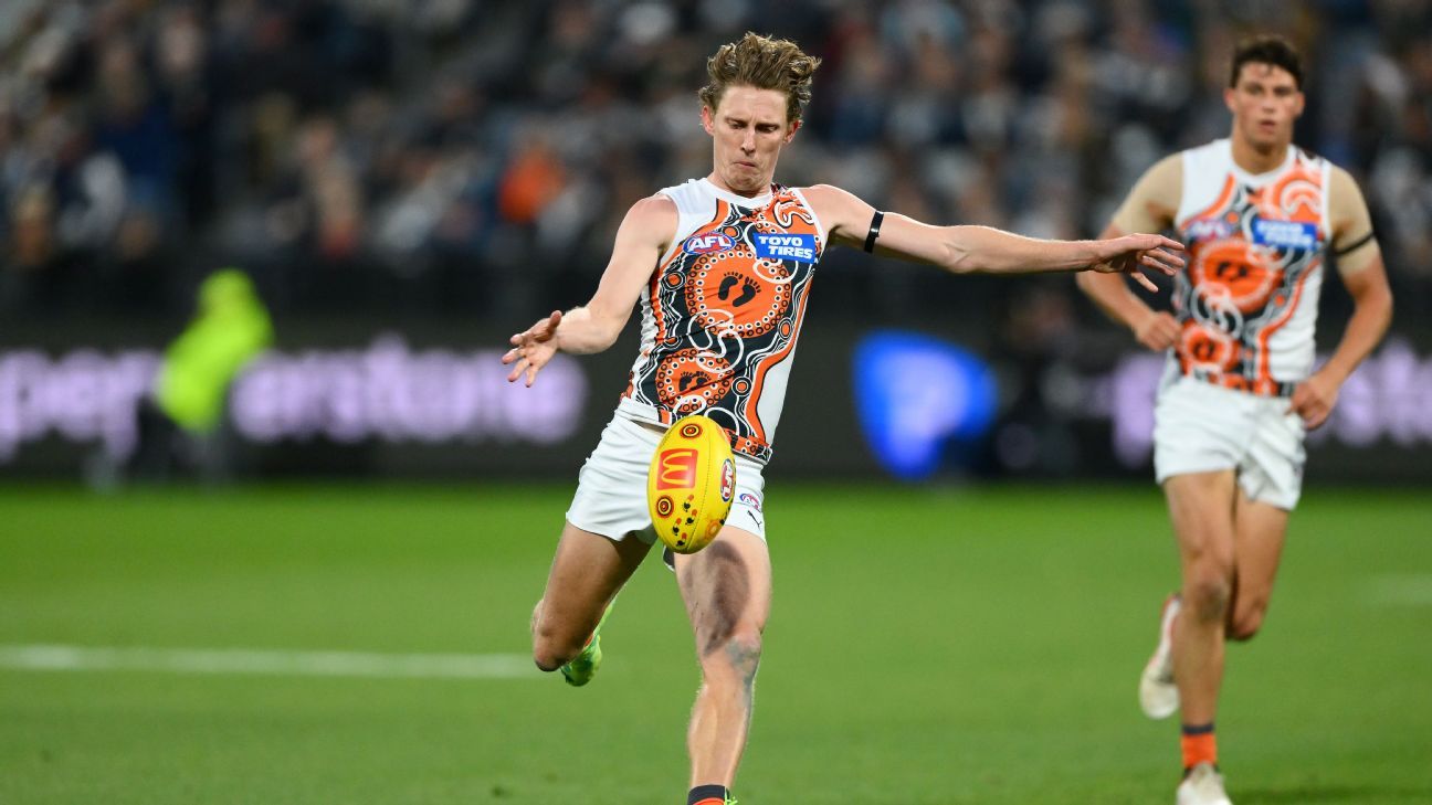 AFL Round 14 GWS Giants' Lachie Whitfield banned over dangerous tackle - ESPN