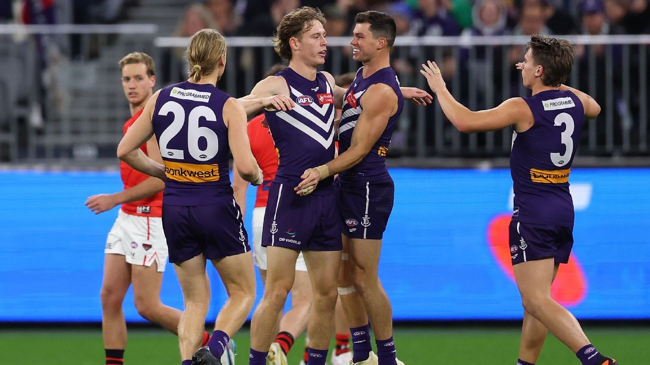 AFL Round 15 Luke Jackson boots three as Dockers beat Bombers - ESPN