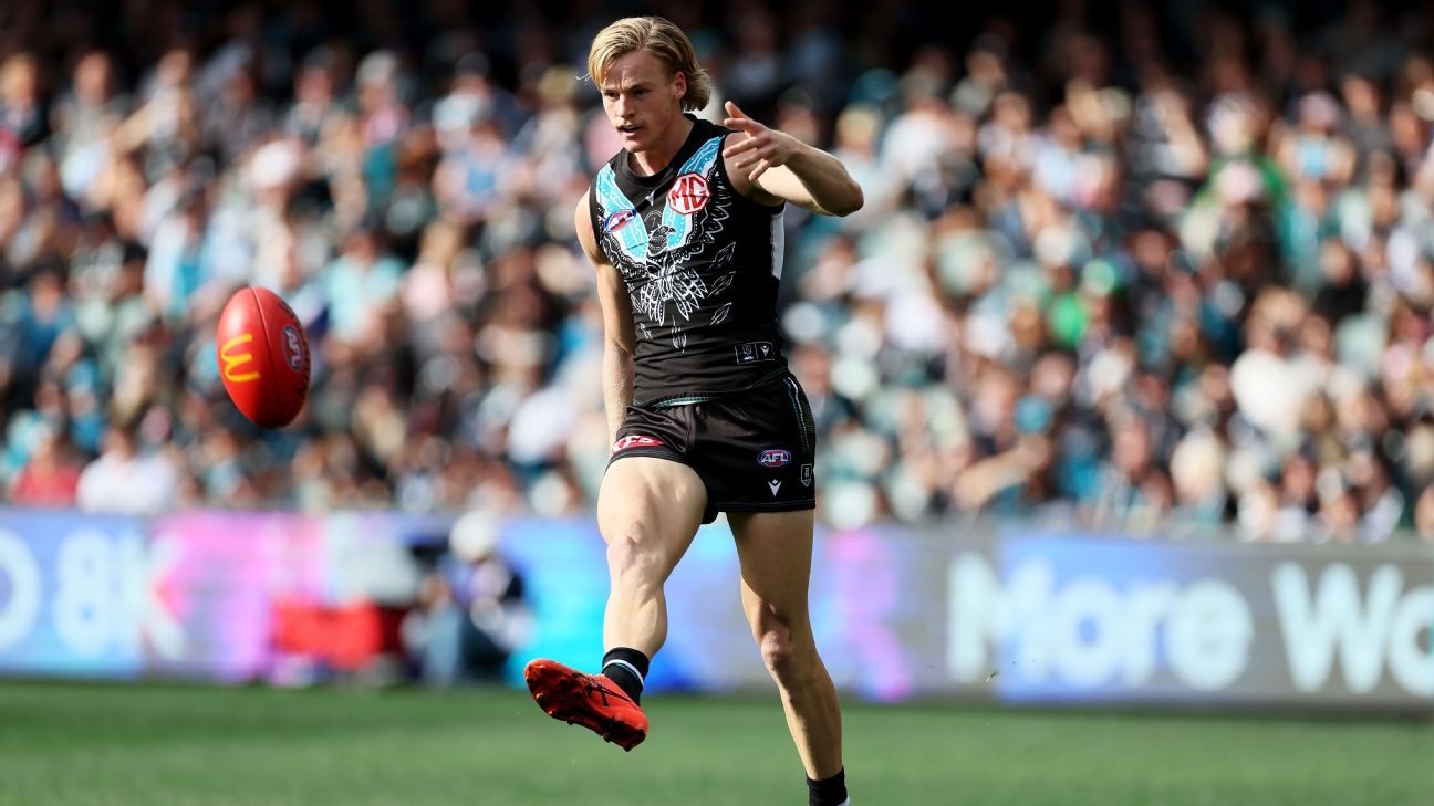 AFL Miles Bergman shuns Victorian offers to stay at Port Adelaide Power ...