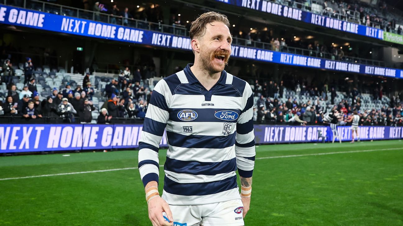 Irish mates to help Cats' Tuohy celebrate AFL record - ESPN