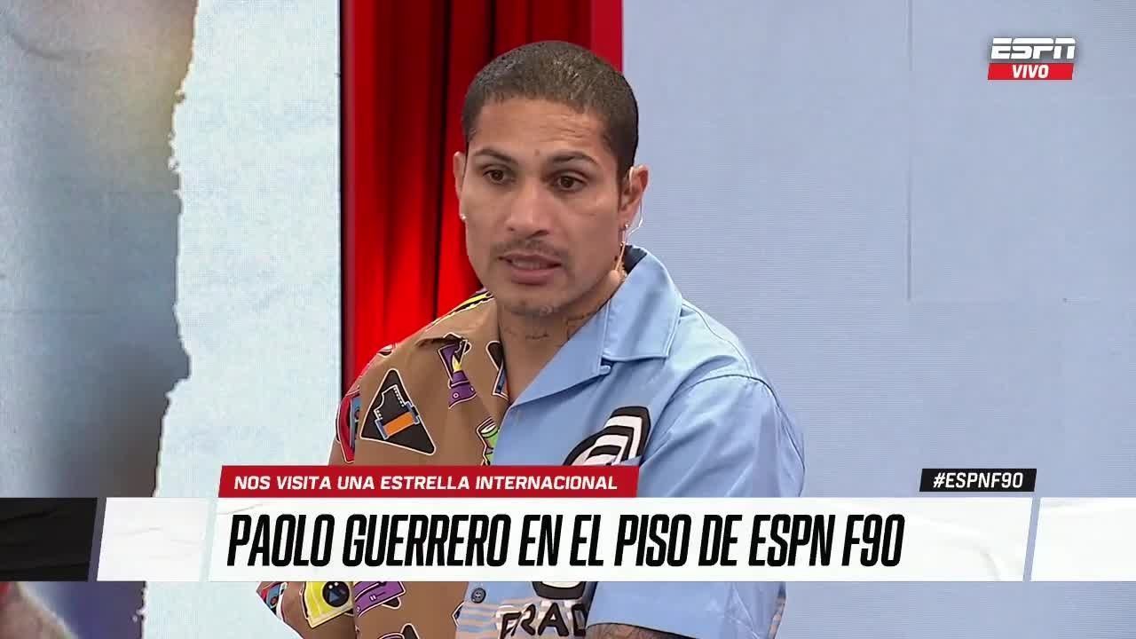 Paolo Guerrero pasó por ESPN F90 tras su salida de Racing - ESPN