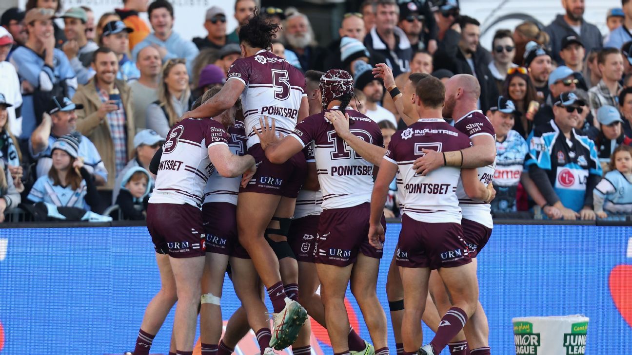 NRL Round 21 Manly deny Sharks miracle comeback win in thriller - ESPN