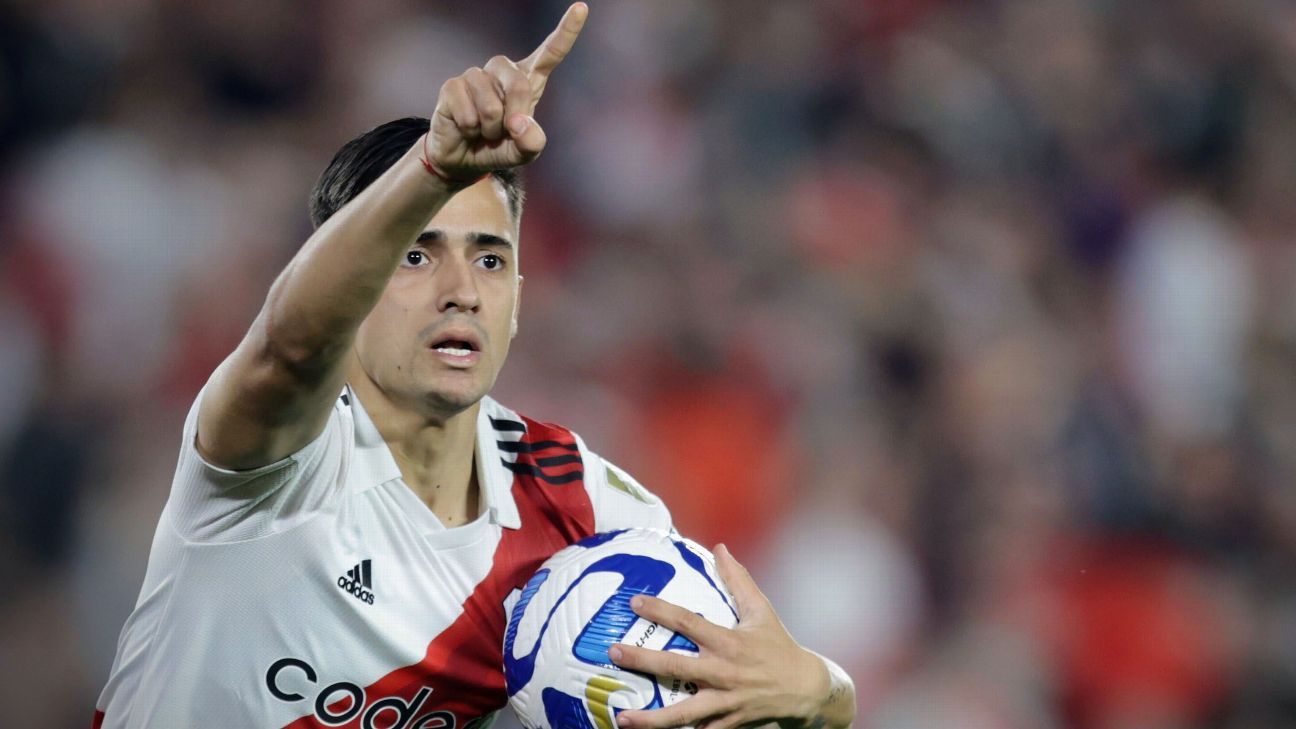 Pablo Solari entró y demoró 15 minutos en remontar para River ante Internacional - ESPN