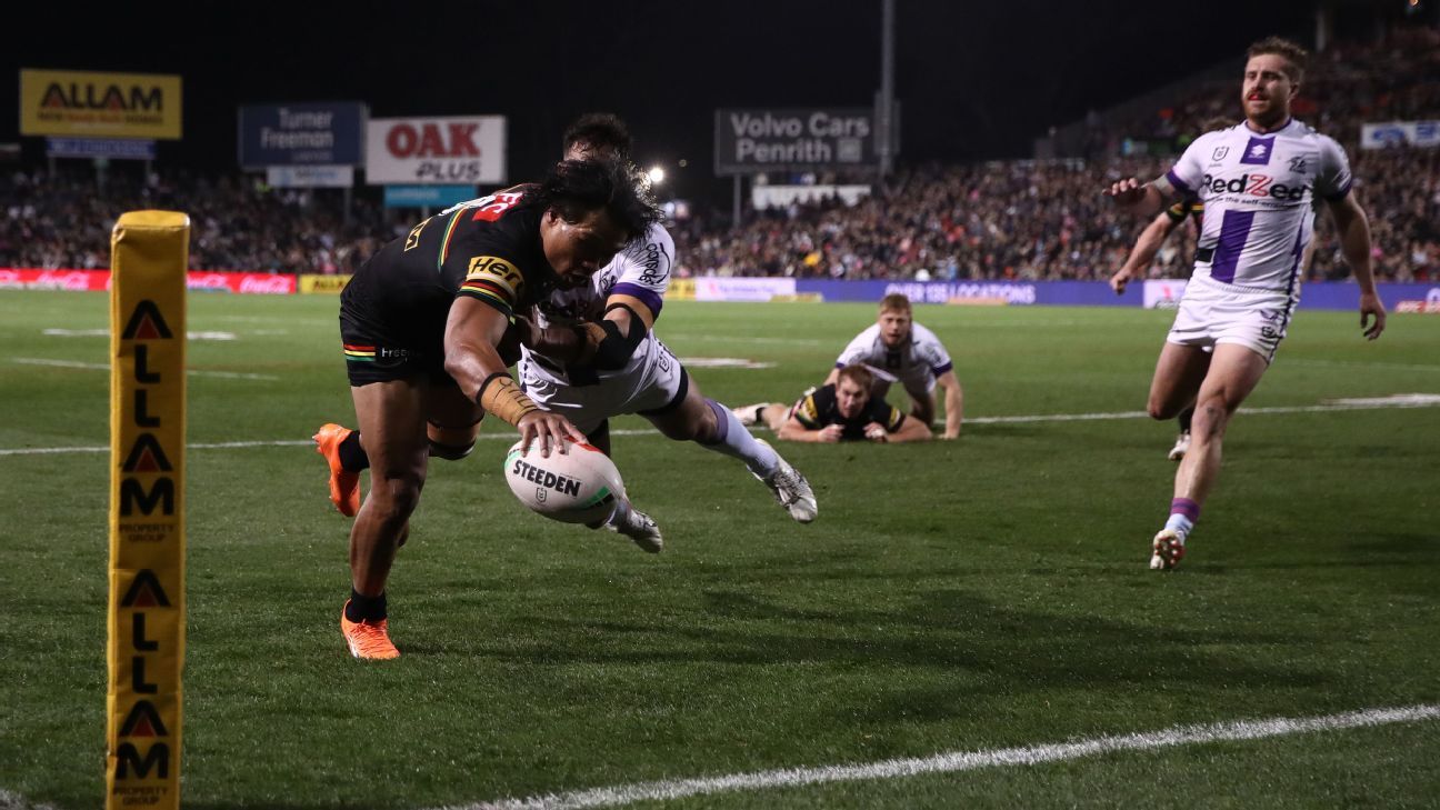 NRL Panthers remain top of table after win over Storm - ESPN