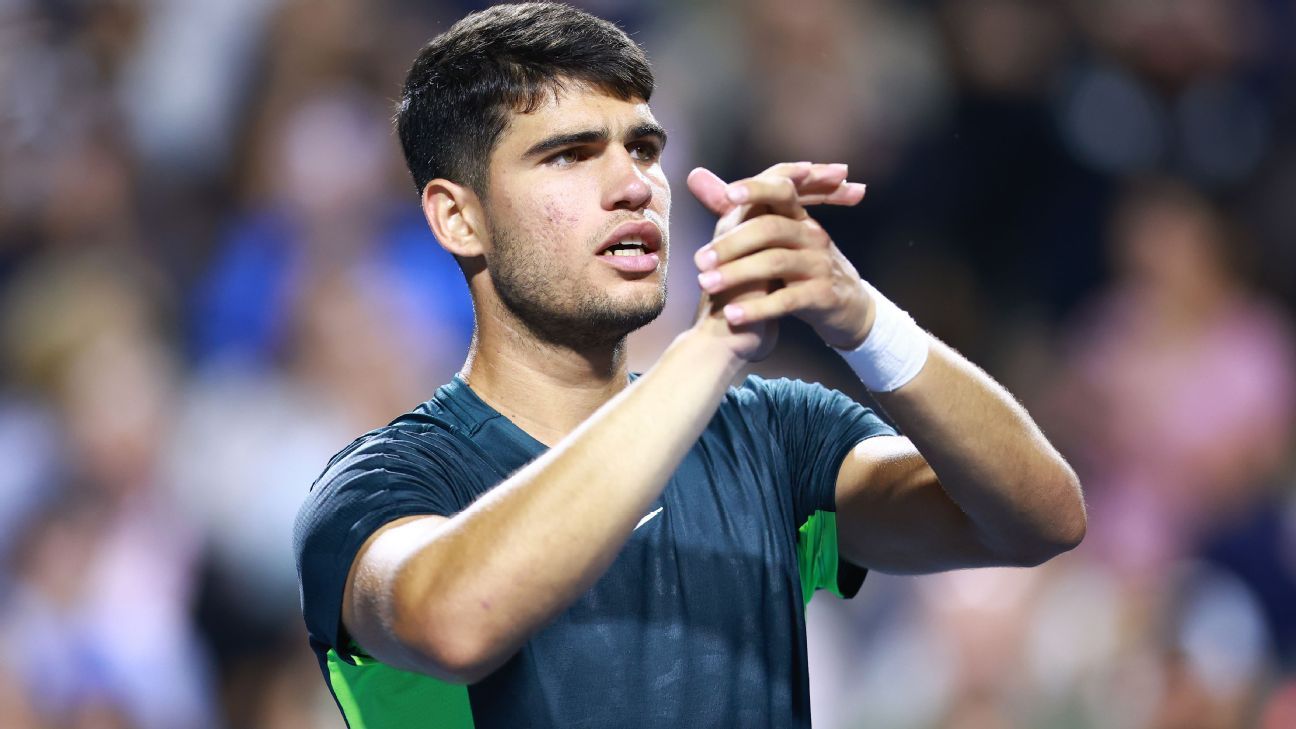 Carlos Alcaraz ya conoce su rival para el debut en Cincinnati - ESPN