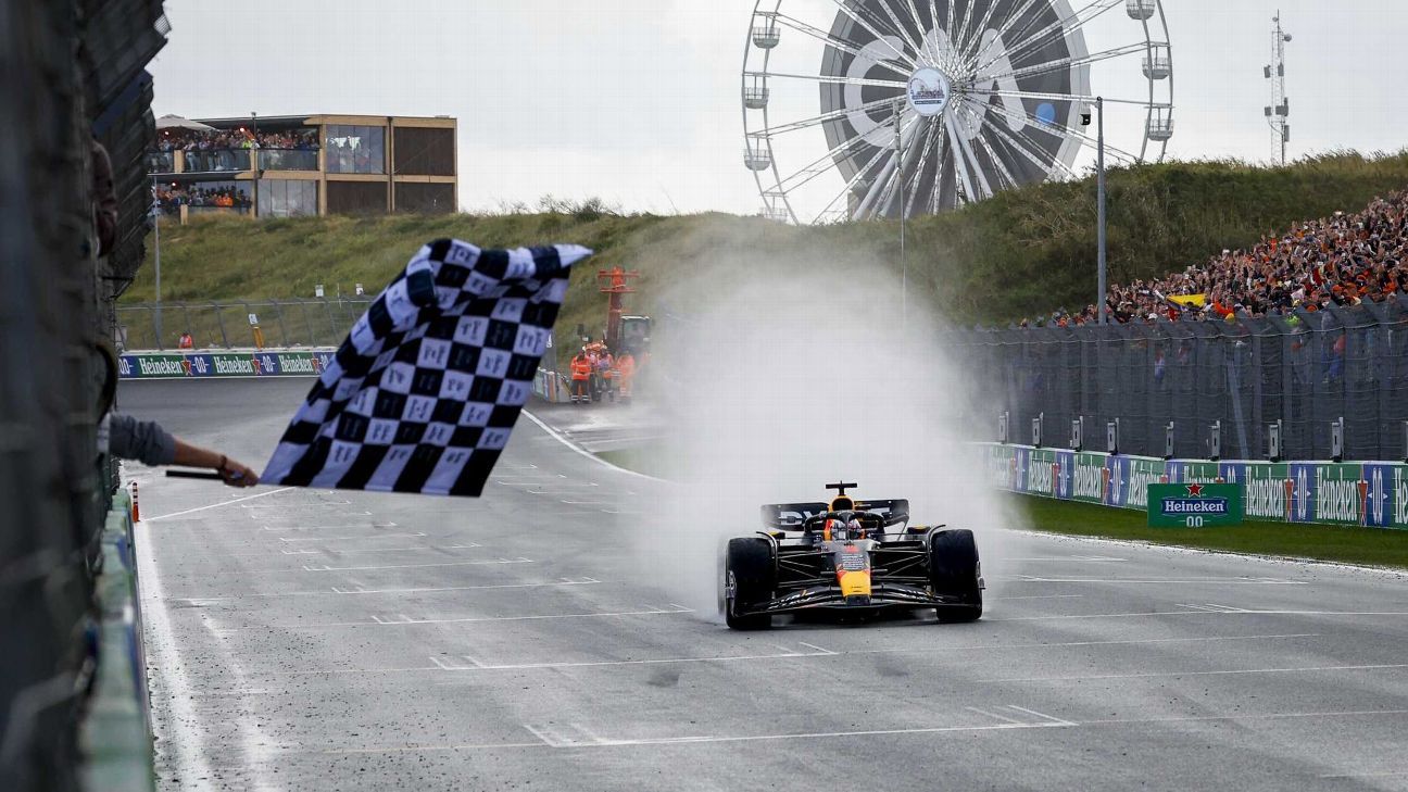 F1: Verstappen vence GP da Holanda e iguala recorde de Vettel - ESPN