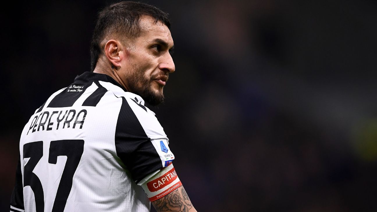 Alvo do Palmeiras, Roberto Pereyra encaminha retorno à Udinese - ESPN