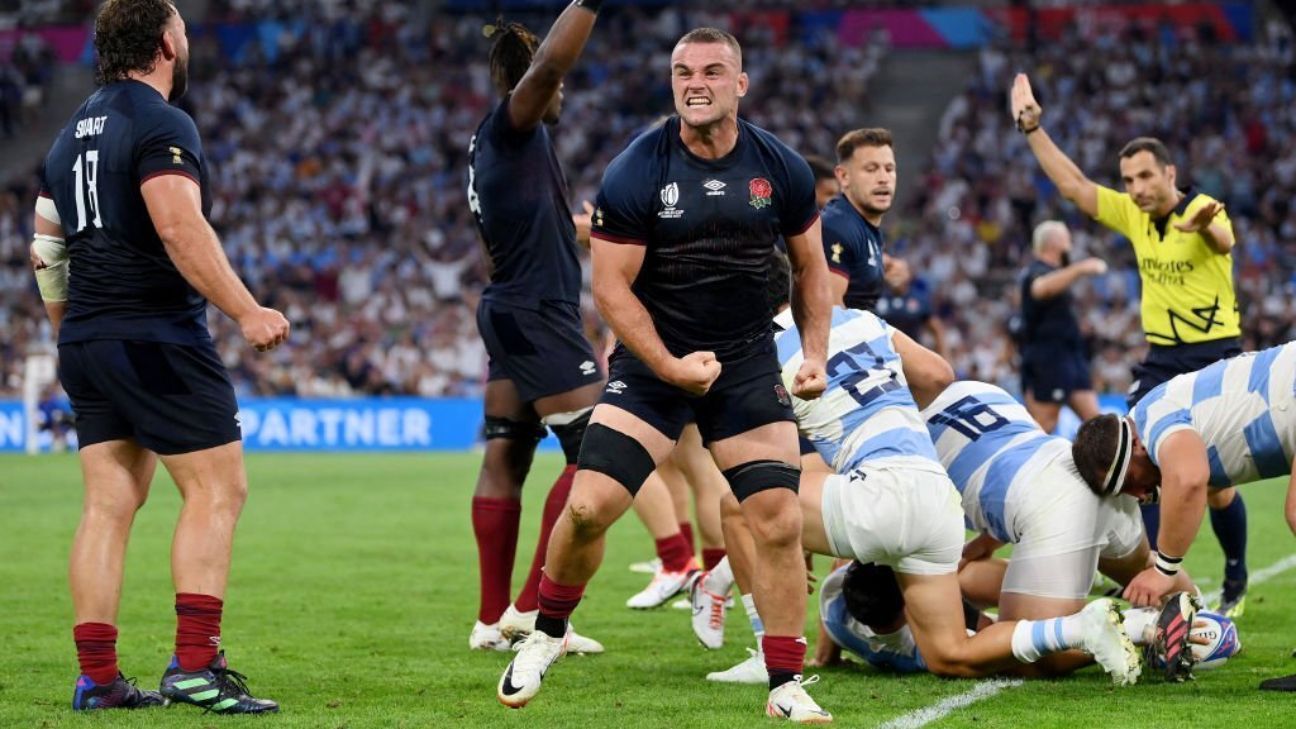 Inglaterra mantiene la supremacía ante Los Pumas en Mundiales - ESPN
