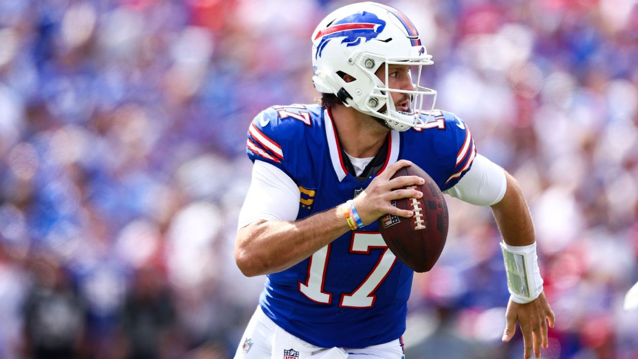 Josh Allen y los Bills buscan acabar con el paso invicto de los Commanders - ESPN