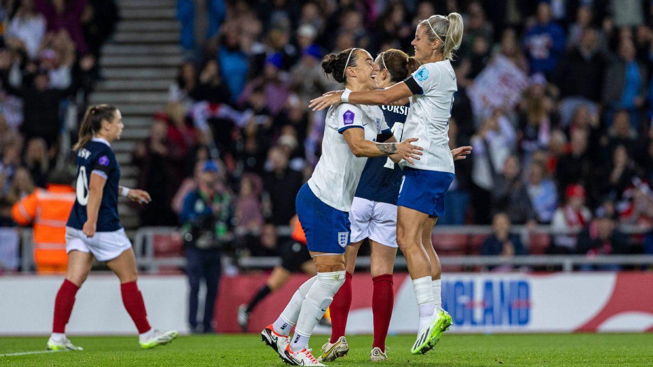 England survive Scotland scare in Women's Nations League - ESPN