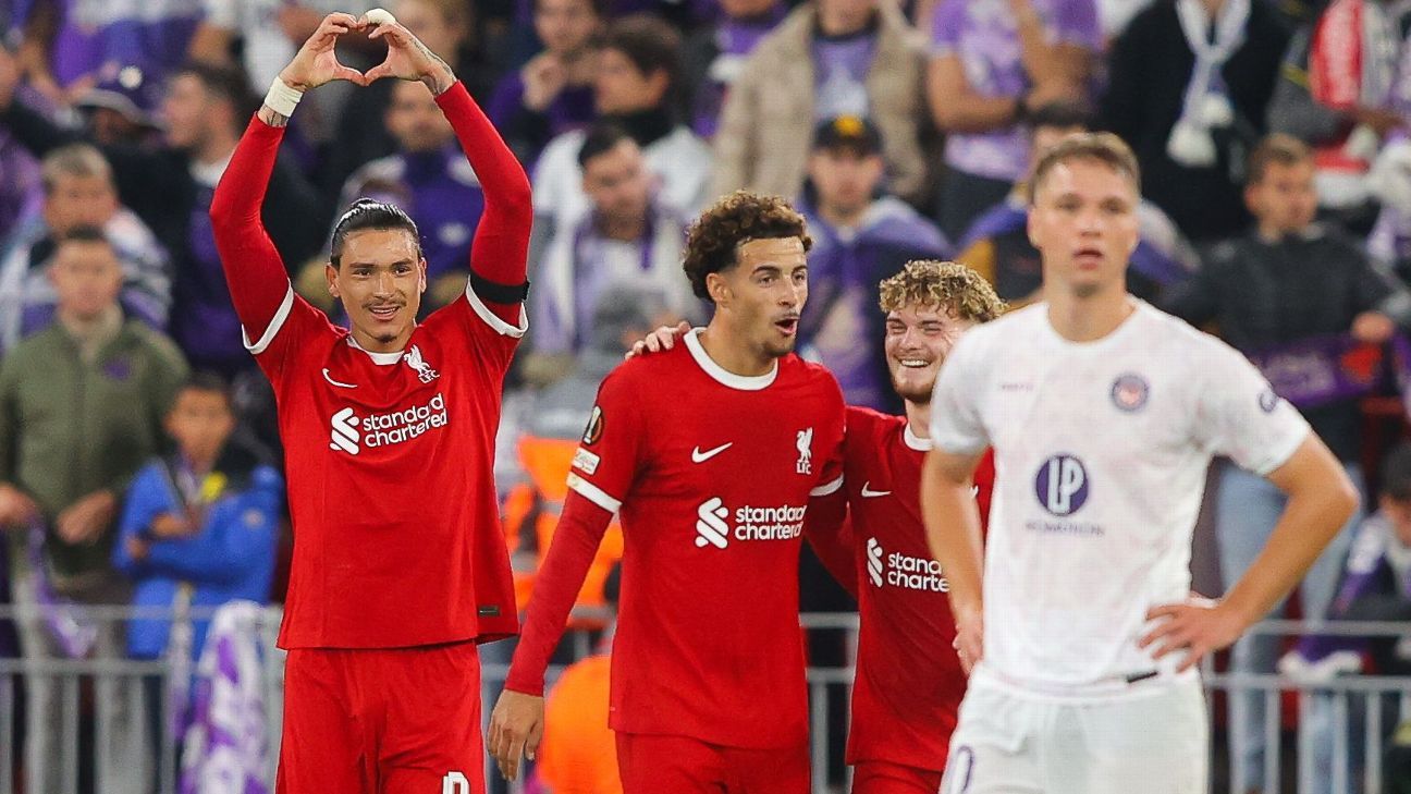 Liverpool tem grande atuação em casa, vence o Toulouse e mantém 100% de ...