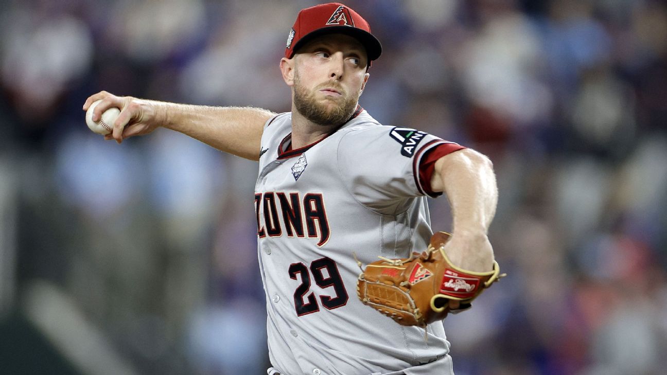 Diamondbacks-pitcher Kelly laat de Rangers kansloos in Game 2 - ESPN