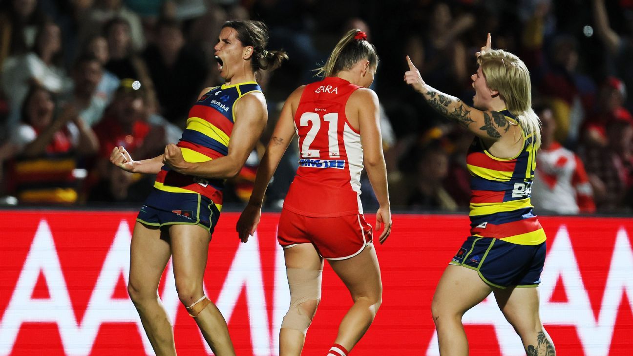 AFLW Semifinal Anne Hatchard stars as Adelaide Crows trounce Sydney ...