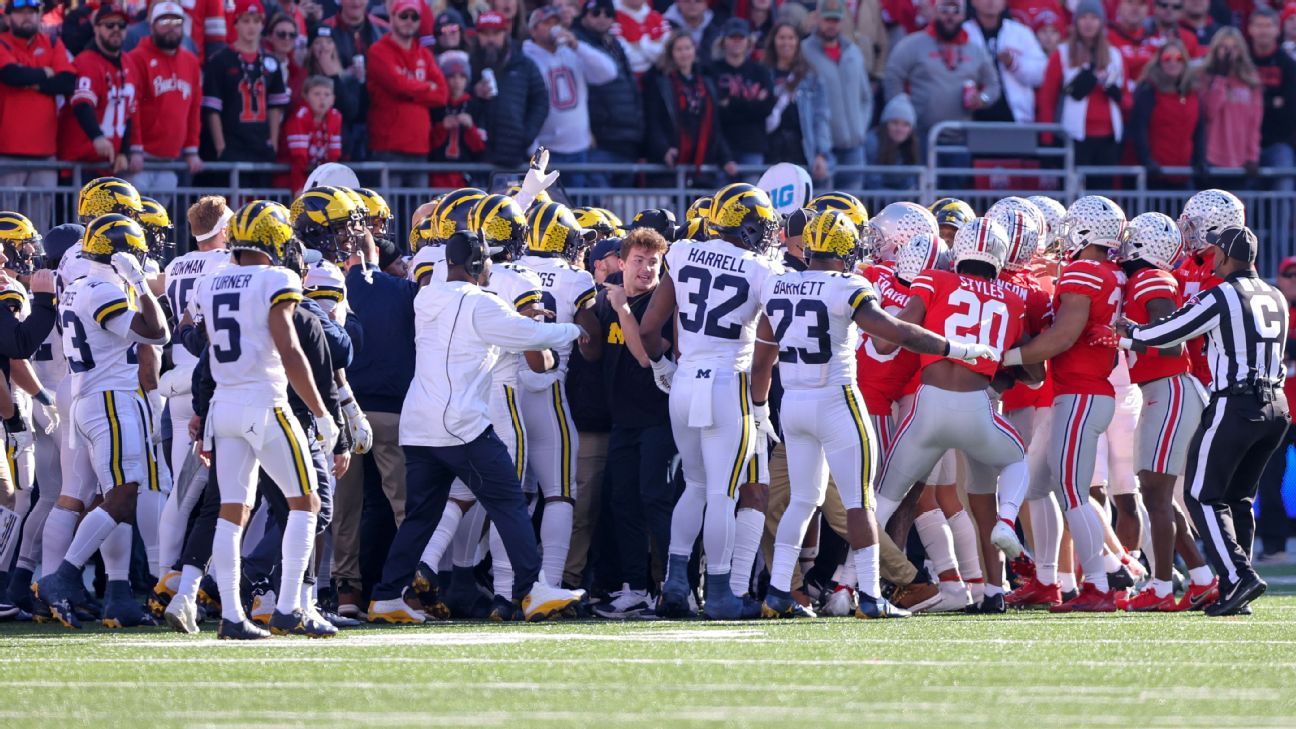 College football Week 13: Rivalry Week, Ohio State-Michigan, playoff ...